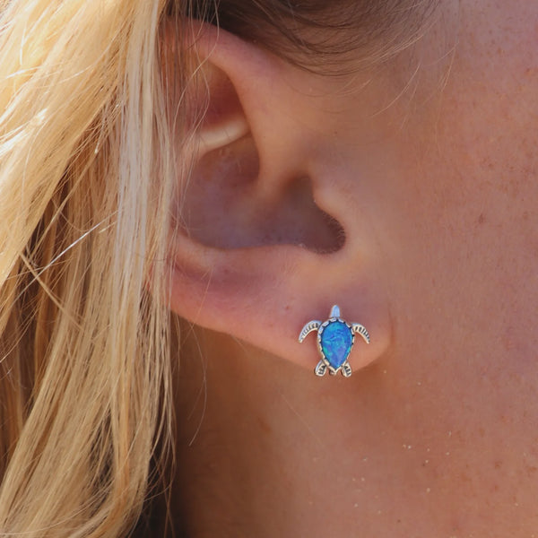 Kailani Turtle Stud - Hollow Surf Shop