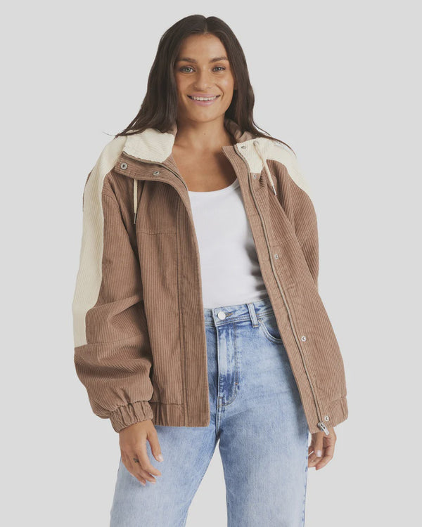 Womens Duo Corduroy Bomber Jacket - Hollow Surf Shop