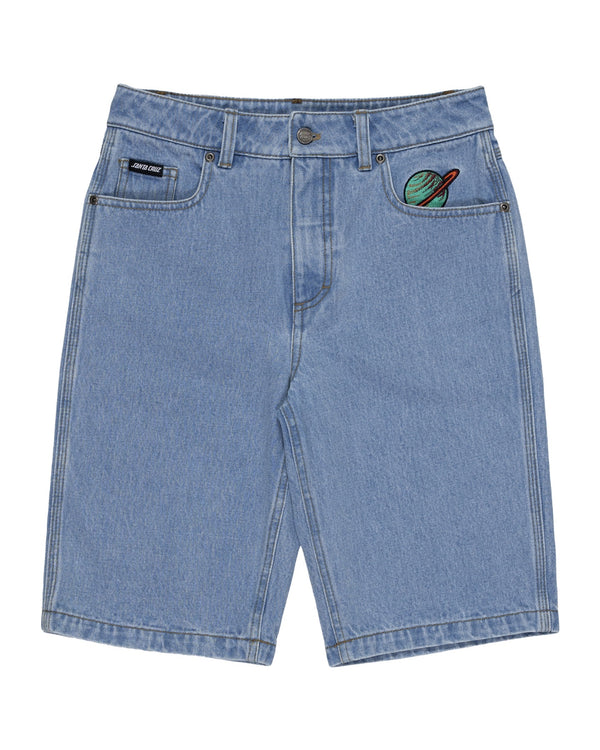 Space Rocket Stack Jean Shorts - Hollow Surf Shop